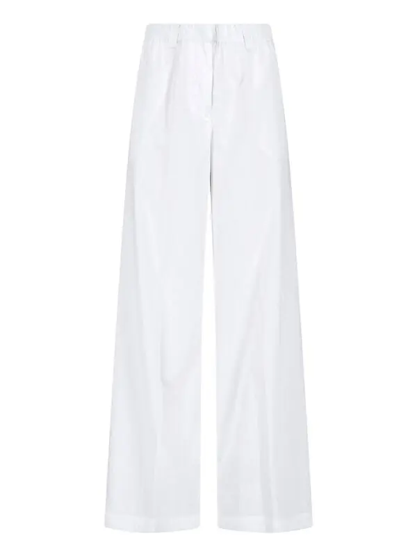 Aspesi Lightweight Cotton-blend Trousers - White