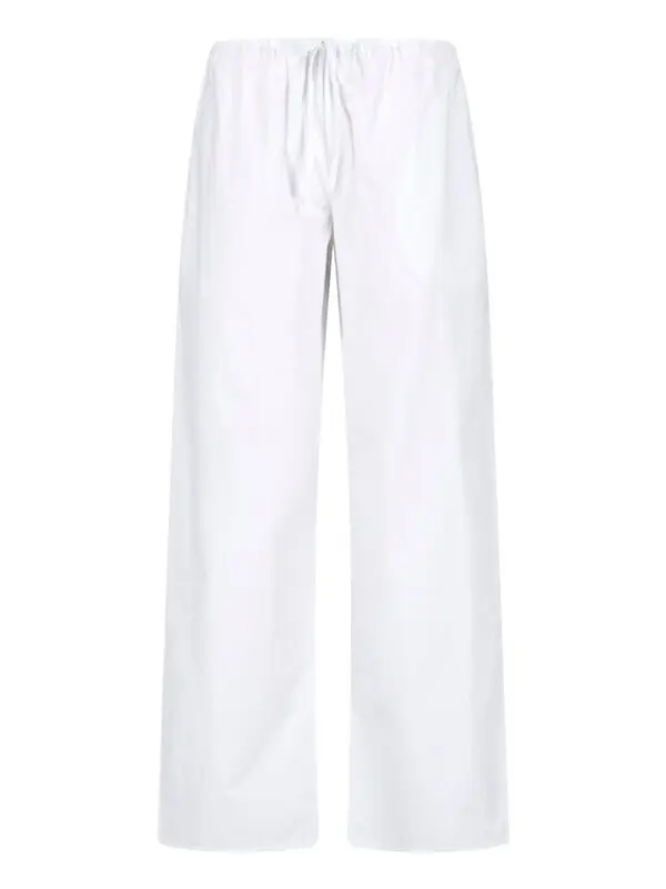 Matteau High-waisted Wide-leg Trousers - White