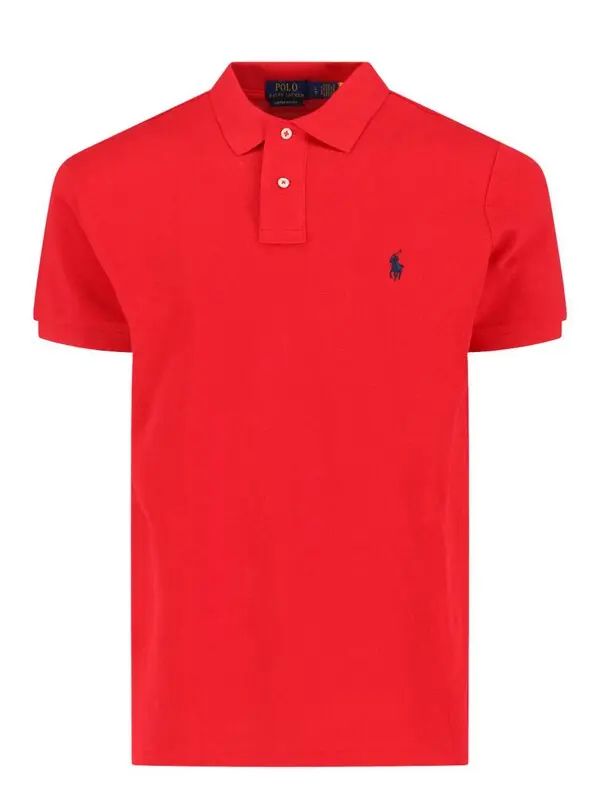 Polo Ralph Lauren Slim Fit Short Sleeve Polo Shirt - Red