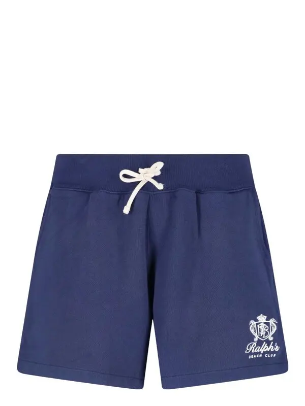 Polo Ralph Lauren Drawstring Cotton Blend Shorts - Blue