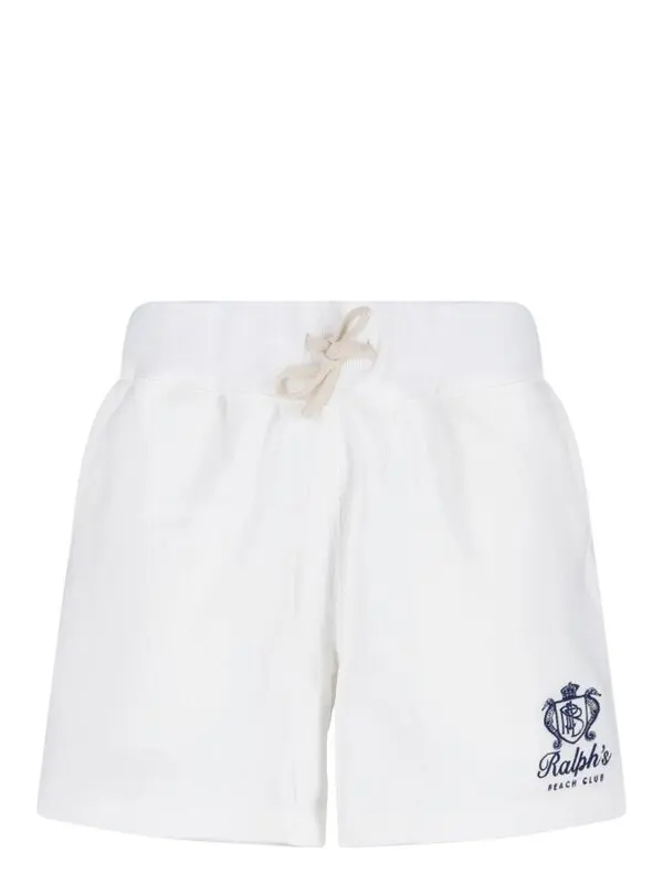 Polo Ralph Lauren Drawstring Cotton Blend Shorts - White