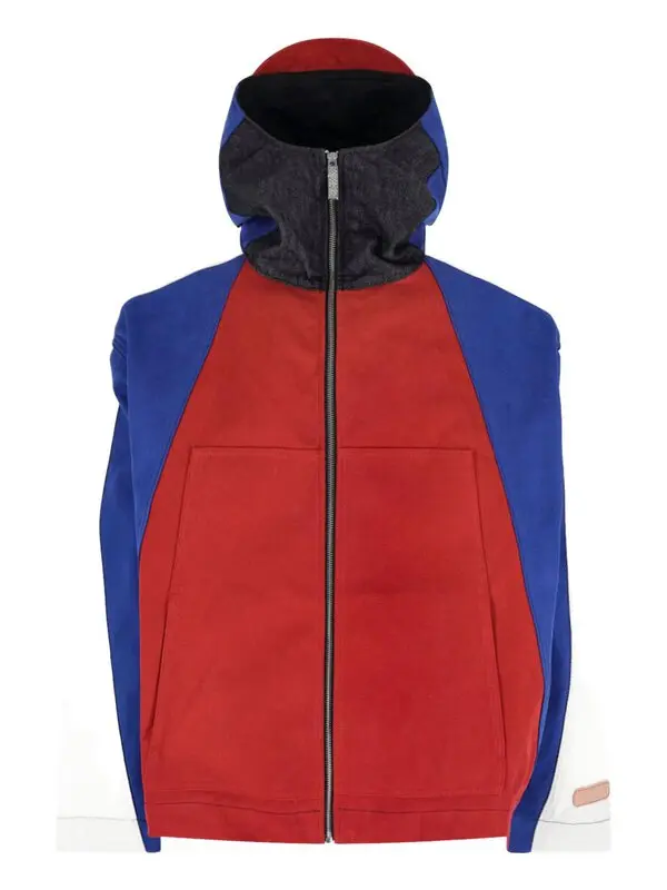 PDF Colorblock Hooded Zip Jacket - Multicolour