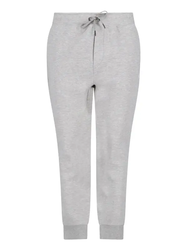 Polo Ralph Lauren Cotton Blend Jogger Trousers With Drawstring Waist - Grey