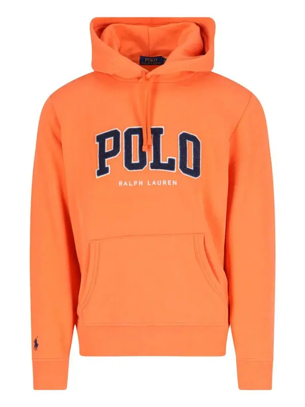 Polo Ralph Lauren Cotton-poly Blend Graphic Hoodie - Orange