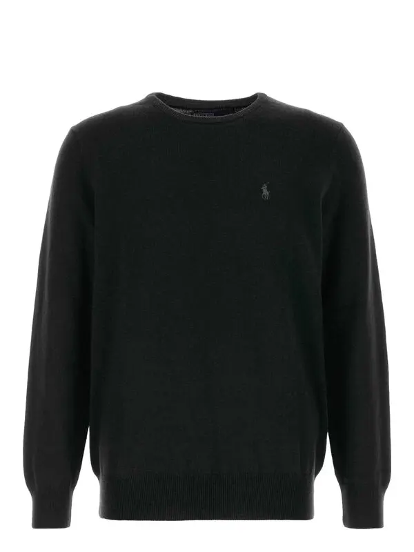 Polo Ralph Lauren 100% Wool Crew Neck Sweater - Black