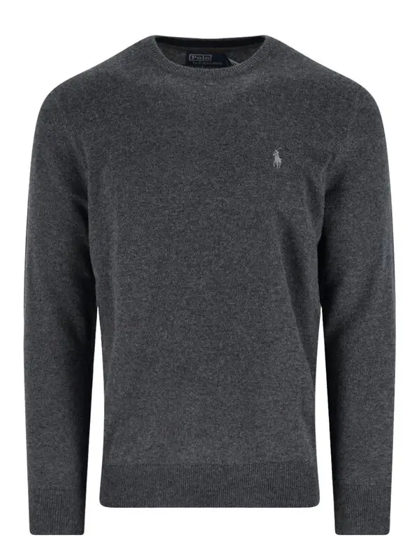 Polo Ralph Lauren 100% Wool Crew Neck Sweater - Grey