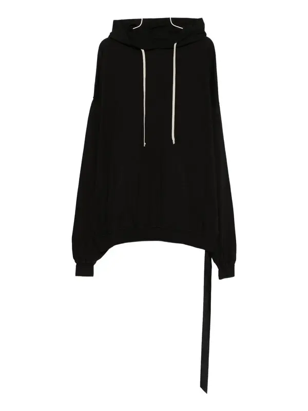 Rick Owens Oversized Hooded Sweatshirt - Nero