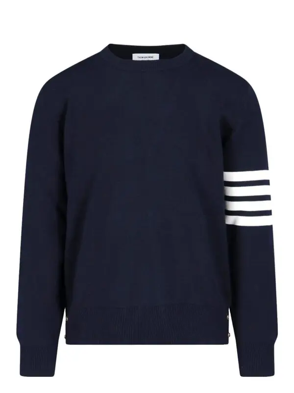 Thom Browne 100% Cotton Sweatshirt Sweater - Blue