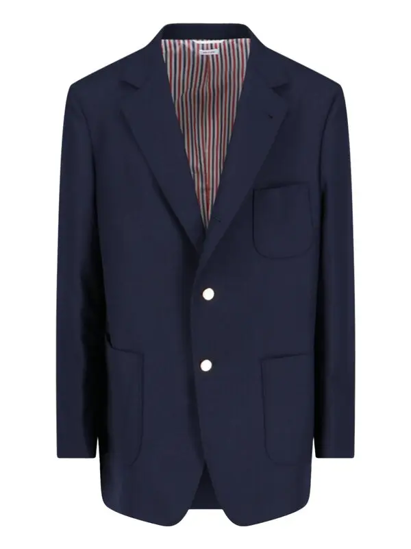 Thom Browne Tailored Blazer Jacket - Blue