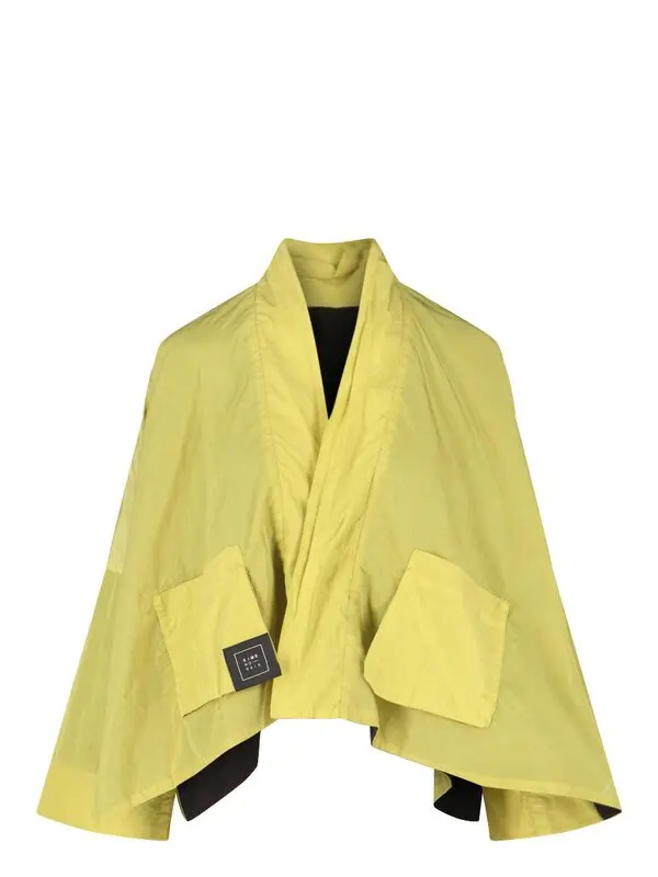 KIMONO RAIN Oversized Cape Jacket - Green
