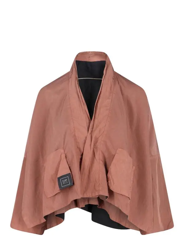 KIMONO RAIN Oversized Rain Cape Poncho - Pink