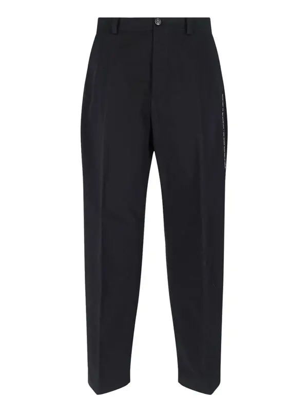 Moncler Tailored Straight-leg Trousers - Black