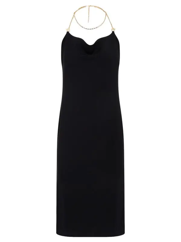 Bottega Veneta Viscose Midi Dress - Black