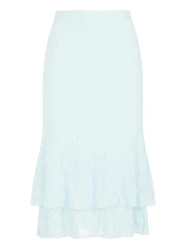 Bottega Veneta Midi Skirt - Blue