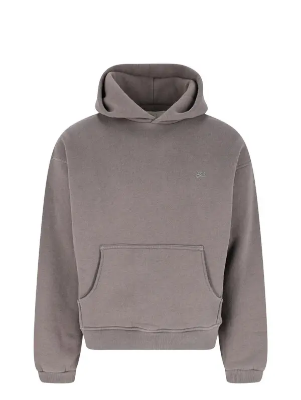 ERL Embroidered Logo Oversized Hoodie - Beige