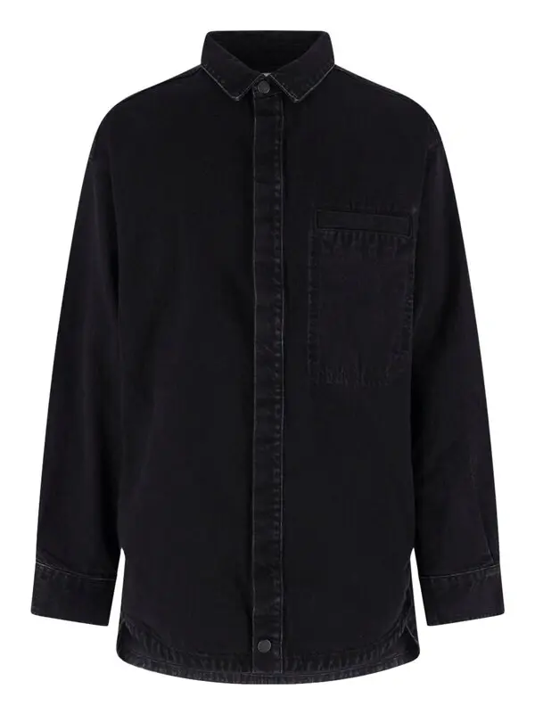 ENTIRE STUDIOS Cotton Knit Shirt - Black