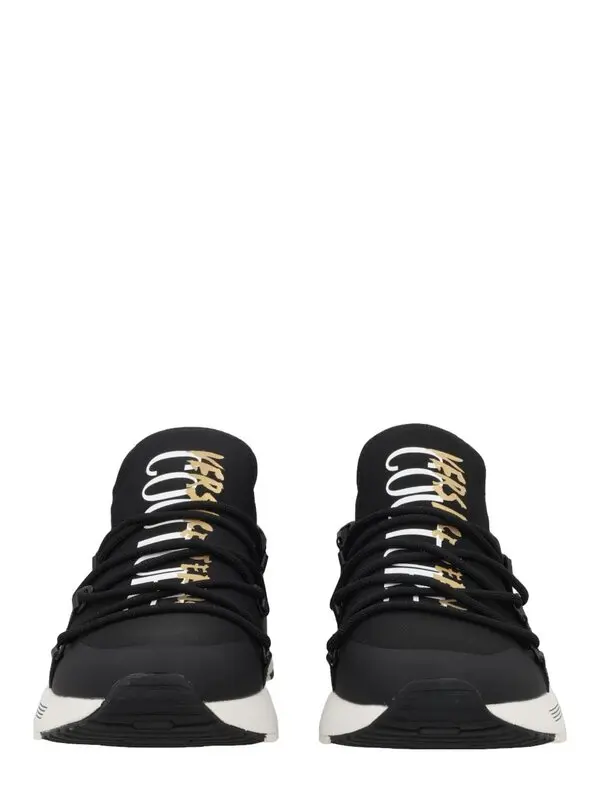 Versace Stretch-poly Blend Sneakers - Black