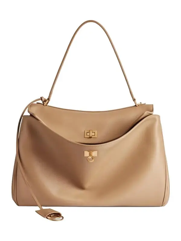 Balenciaga Top Handle Mini Shopper - Latte