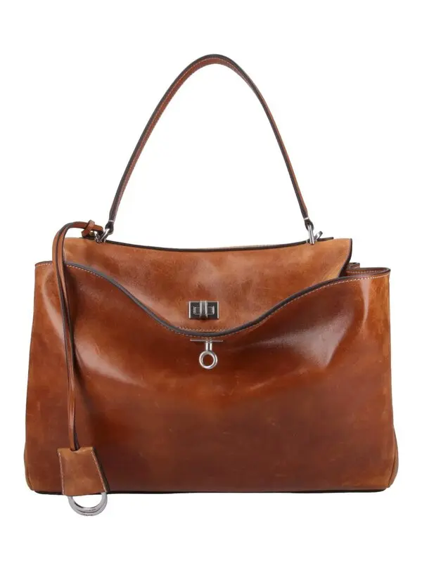 Balenciaga Lamb Leather Mini Bag - Brown