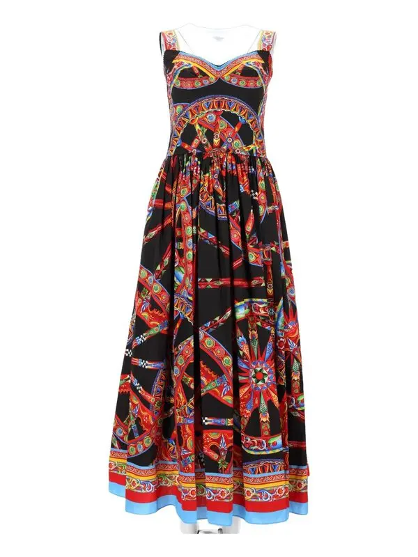 Dolce & Gabbana Printed Midi Skirt - Multicolour