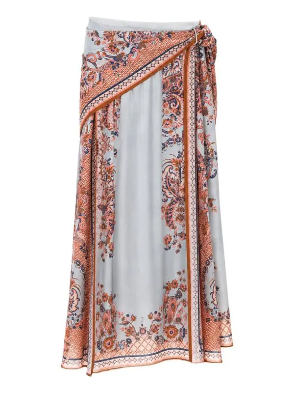 Zimmermann Printed Silk Maxi Skirt - Multicolour