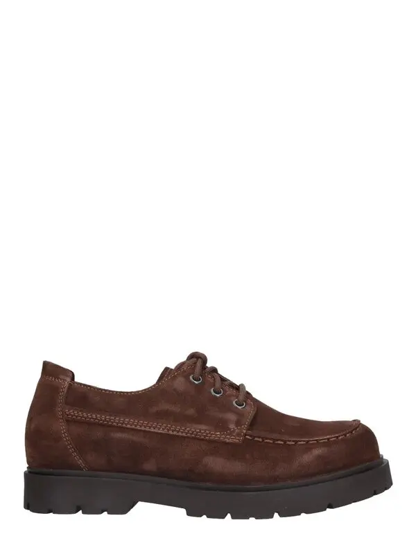 BIRKENSTOCK Flat Lace-up Leather Shoes - Brown