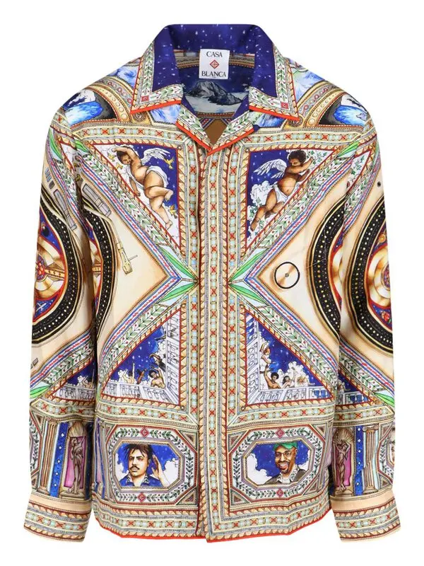 Casablanca Printed 100% Silk Shirt For - Multicolour