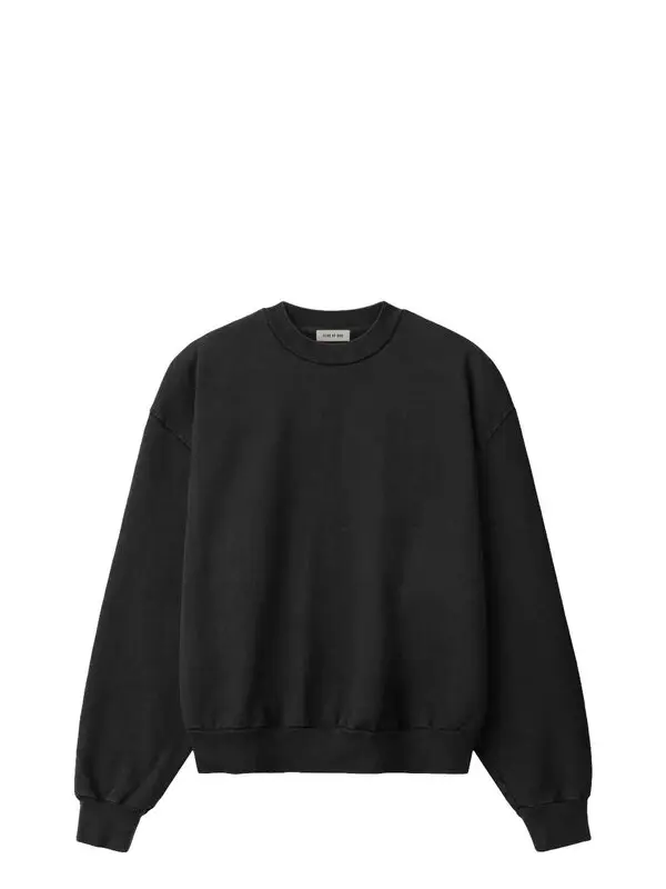 Fear Of God Classic Fit Half Raglan Sweatshirt - Black