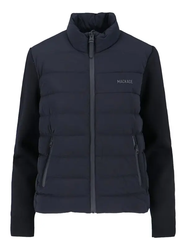 Mackage Down Puffer Jacket With Stretch Fabric - Black