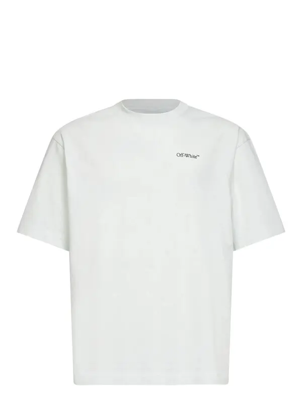 Off-White Half Arrow Skate Short Sleeve Tee - Bluewash