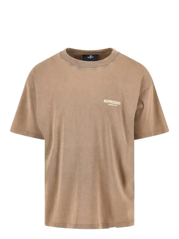 REPRESENT 100% Cotton Graphic T-shirt - Brown
