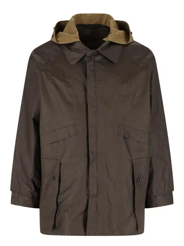 LEMAIRE Linen Blend Utility Jacket - Brown