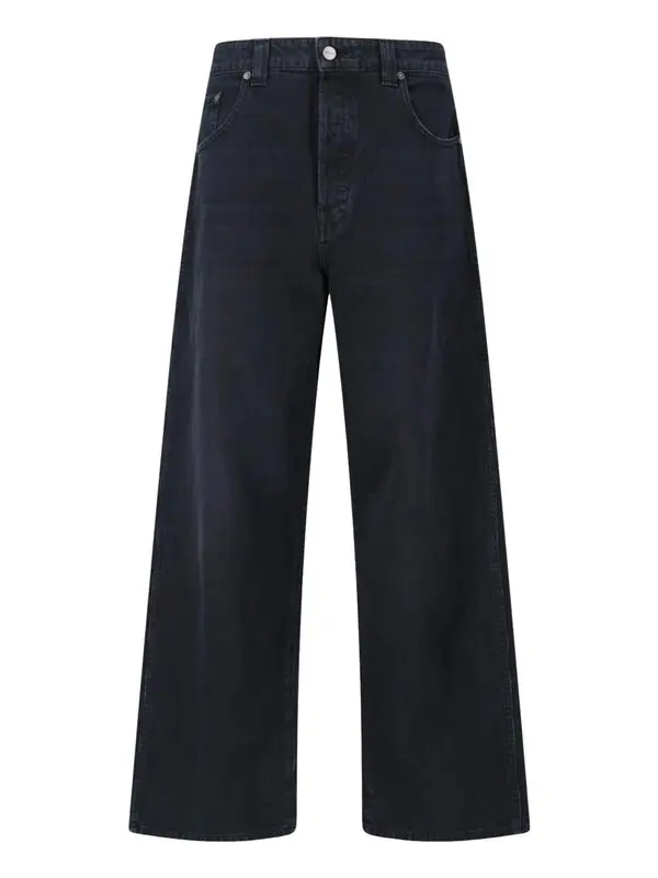 Khaite High-rise Wide-leg Jeans - Black