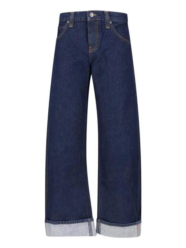 Khaite High-rise Wide-leg Jeans - Blue