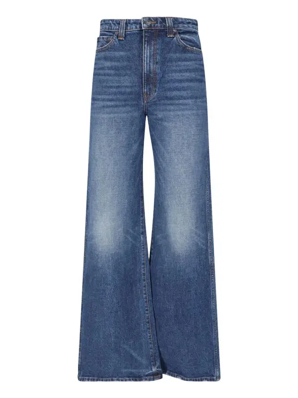 Khaite High-rise Wide-leg Jeans - Blue