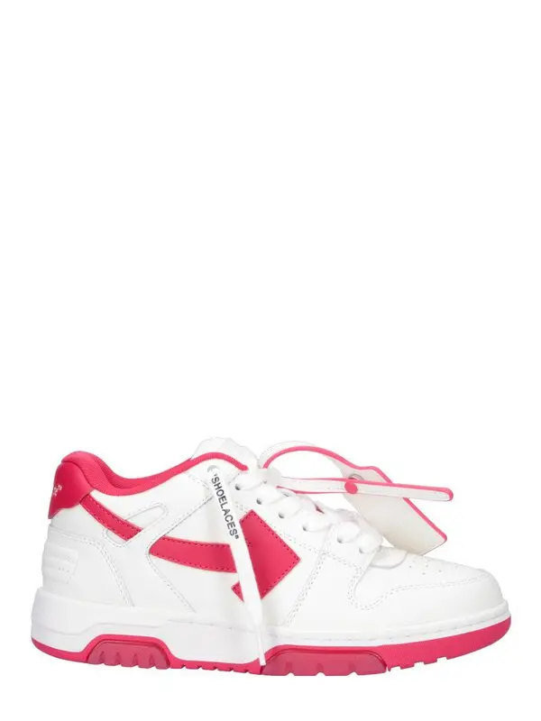 Off-White Low-top Leather Lace-up Sneakers - White
