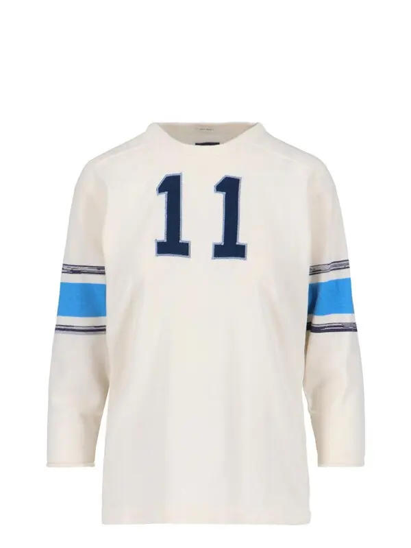 MOTHER 11" Graphic Sweatshirt - White