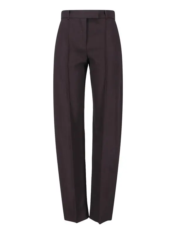 Alexander McQueen 100% Wool Trousers - Brown