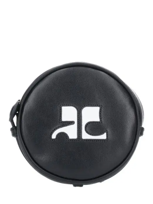 COURREGES Logo Shoulder Bag - Black
