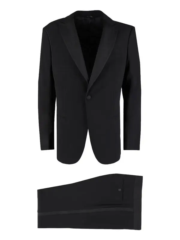 Giorgio Armani Single-breasted Blazer - Black