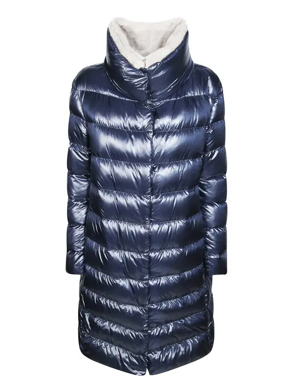 Herno Quilted Zip-up Puffer Jacket - Blu