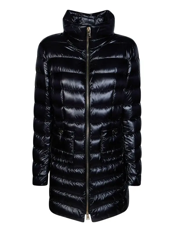 Herno Quilted Zip-up Down Jacket - Nero