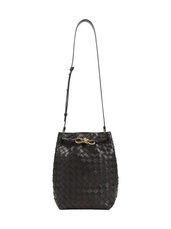 Bottega Veneta Andiamo Bucket Handbag - Brown