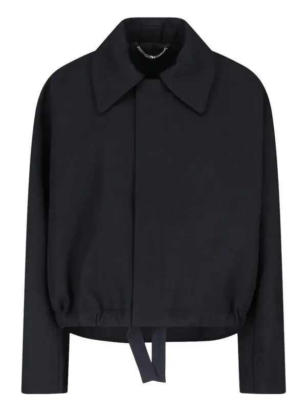 Victoria Beckham Tailored Jacket In 100% Virgin Wool - Black