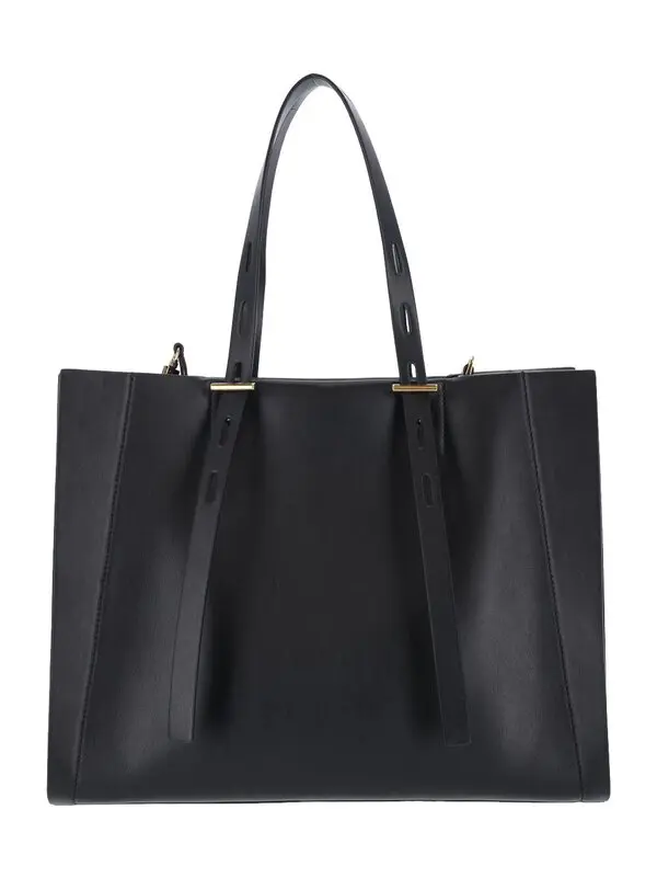 MINOBOSSI Leather Crossbody Bag - Black