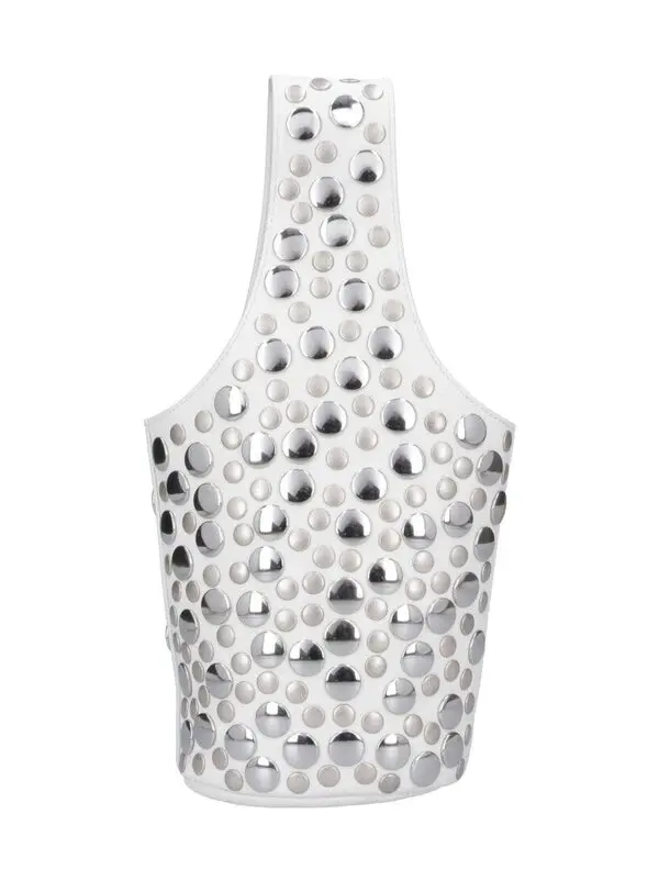 Khaite Studded Shoulder Bag - White