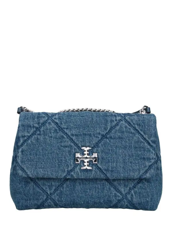 Tory Burch Quilted Denim Mini Handbag - Blue