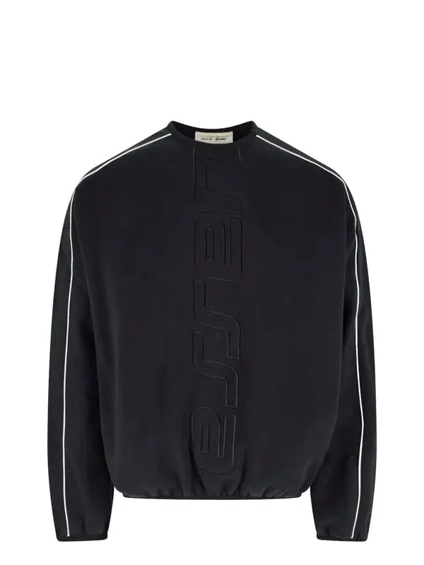 Fear Of God Fleece-back Sweatshirt With Contrast Piping - Black