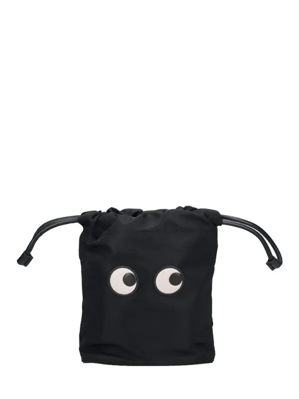 ANYA HINDMARCH Recycled Nylon Bag With Leather Details - Black