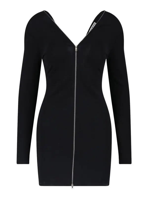 Alexander Wang Zip Up" Stretch Dress - Black
